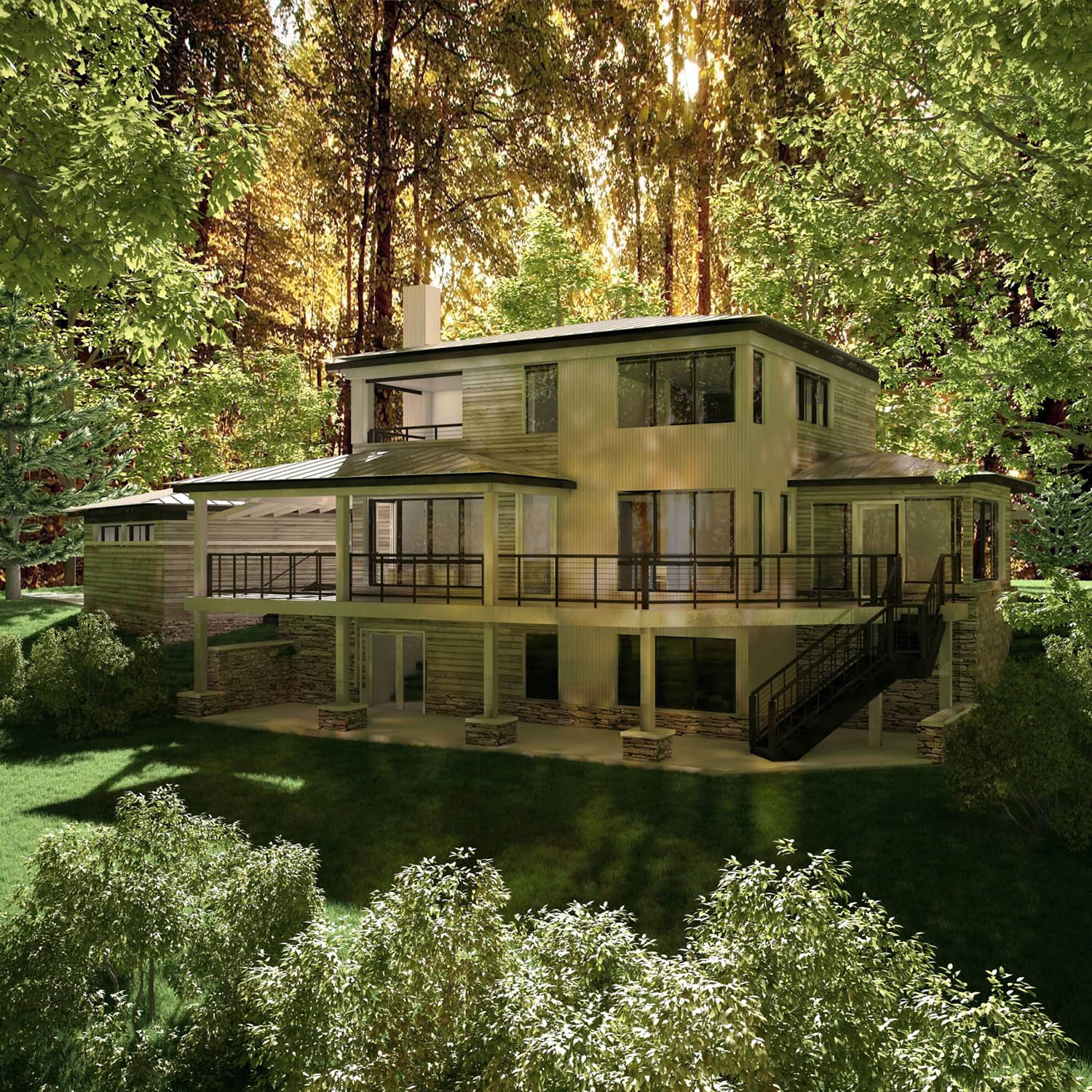 Ny Lake House Architecture